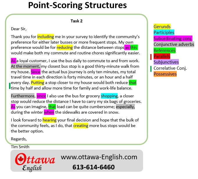 CELPIP Writing Task 2 Samples with answers Transportation Ottawa English